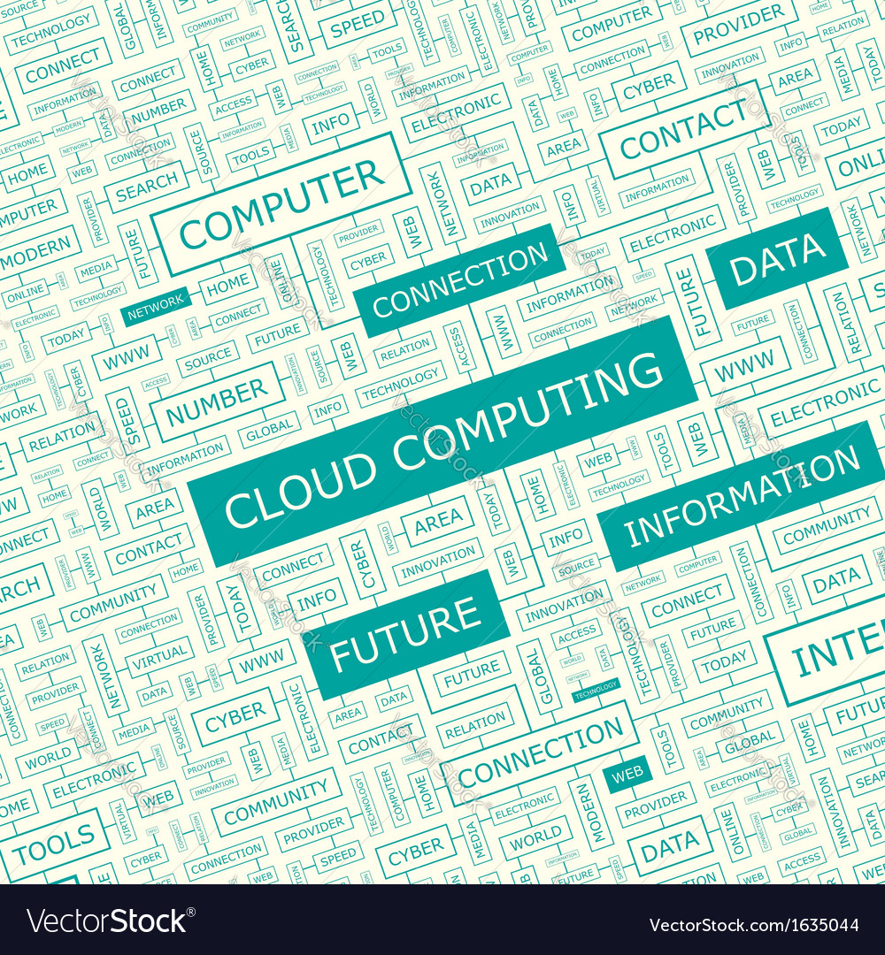 Cloud computing Royalty Free Vector Image - VectorStock