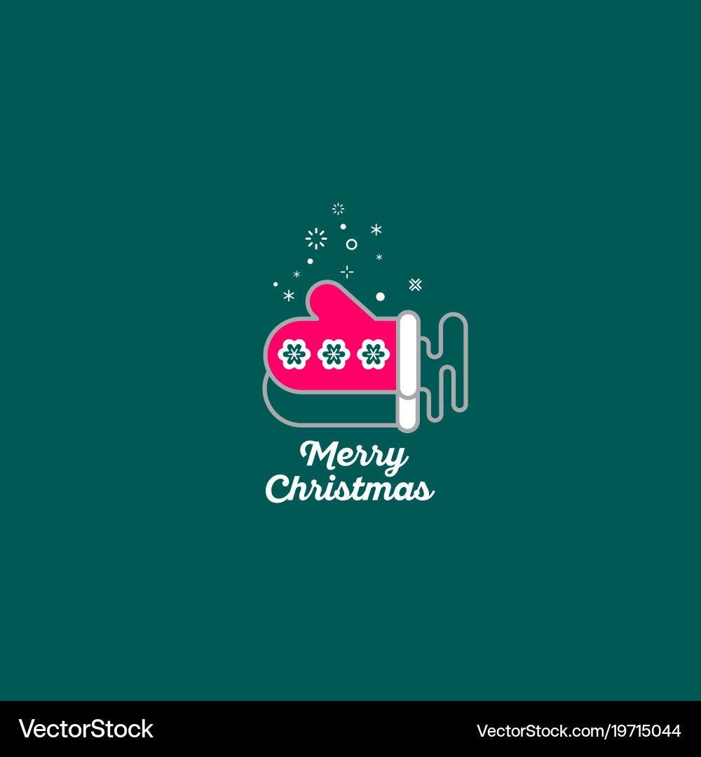 Merry christmas icon Royalty Free Vector Image