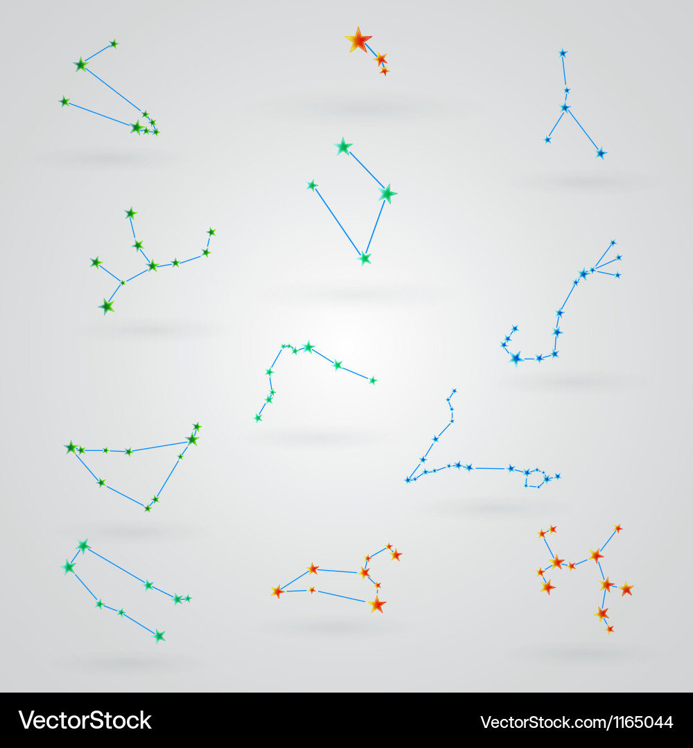 Zodiac signs Royalty Free Vector Image - VectorStock