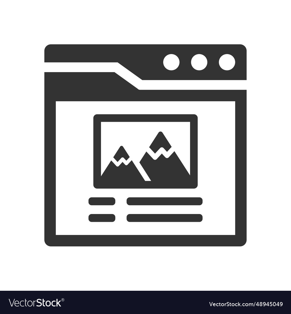 Image preview interface icon Royalty Free Vector Image