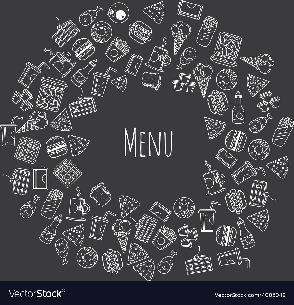 Menu Royalty Free Vector Image - VectorStock