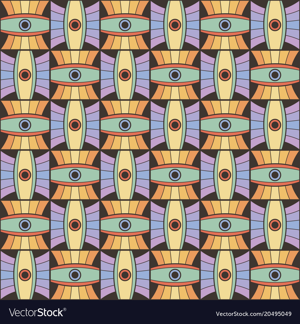 Seamless abstract geometric mosaic pattern Vector Image Seamless abstract geometric mosaic pattern Vector Image