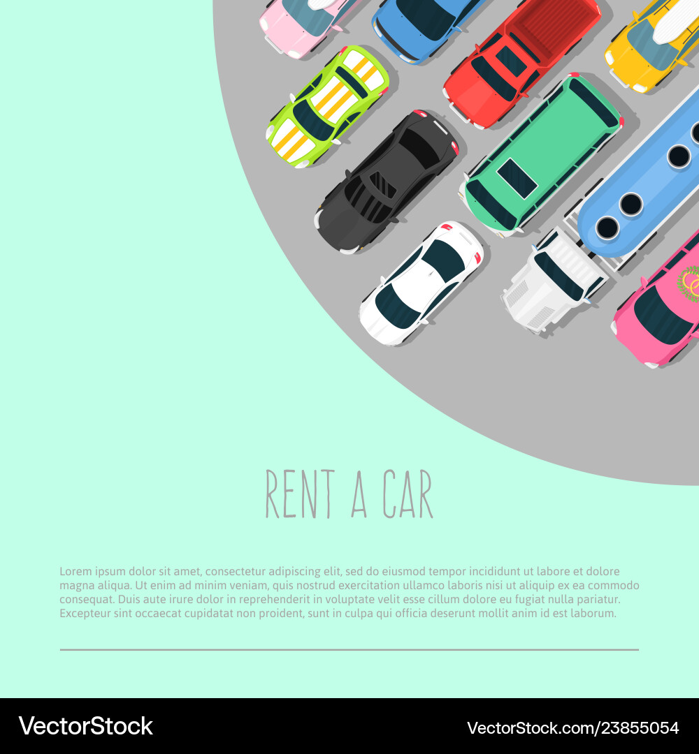 Car rent choosing the best Royalty Free Vector Image