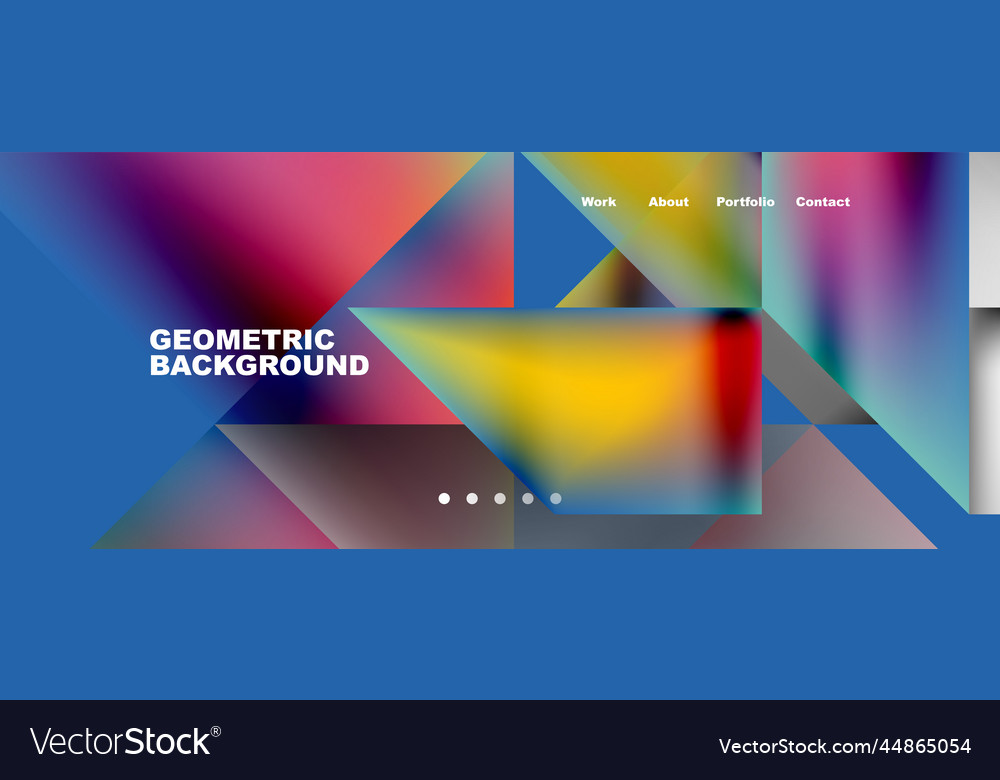 Dynamic lines triangles rectangles geometric Vector Image