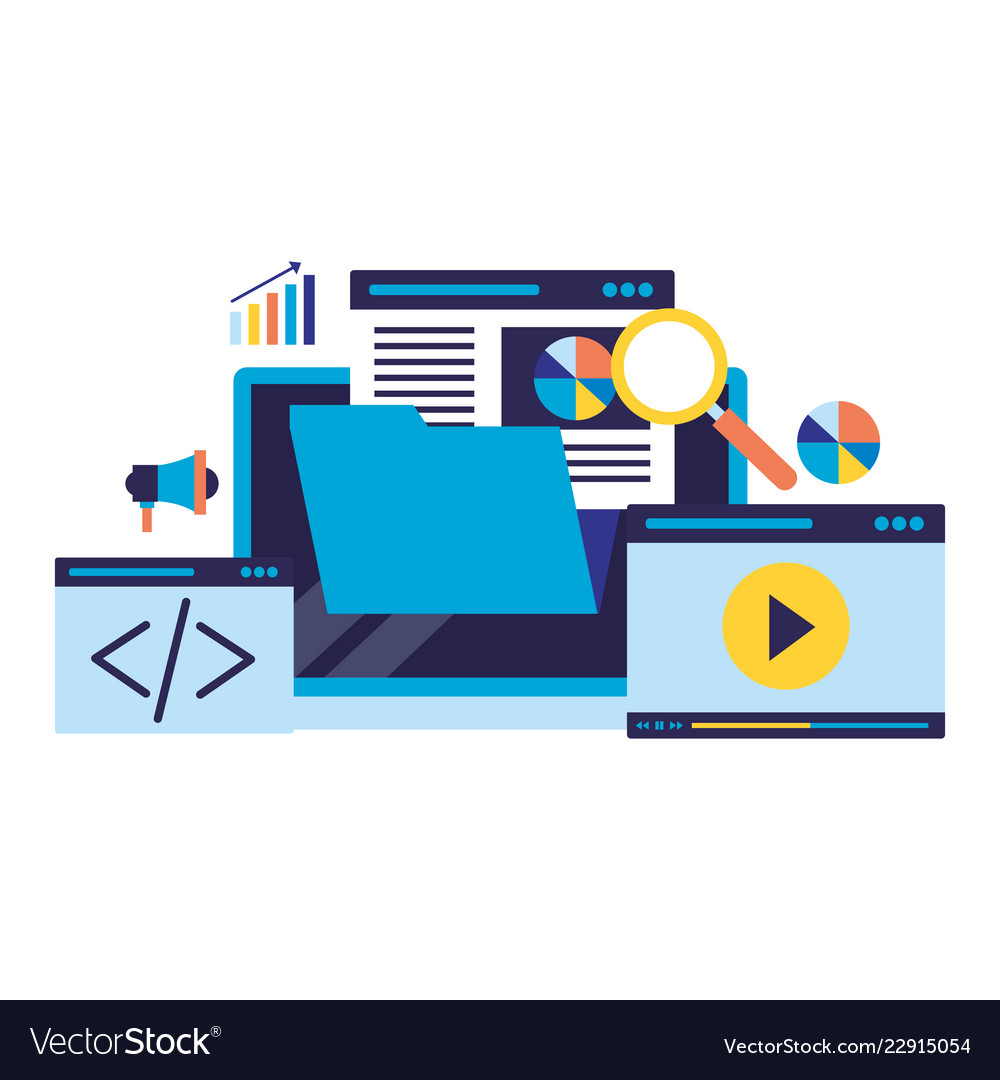 Search engine optimization Royalty Free Vector Image