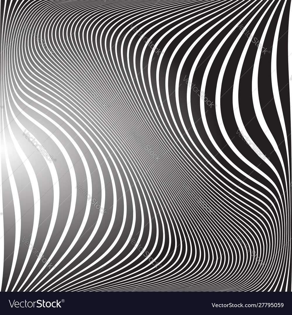 Abstract wavy lines design Royalty Free Vector Image