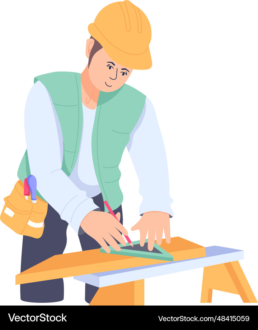 Architect working Royalty Free Vector Image - VectorStock