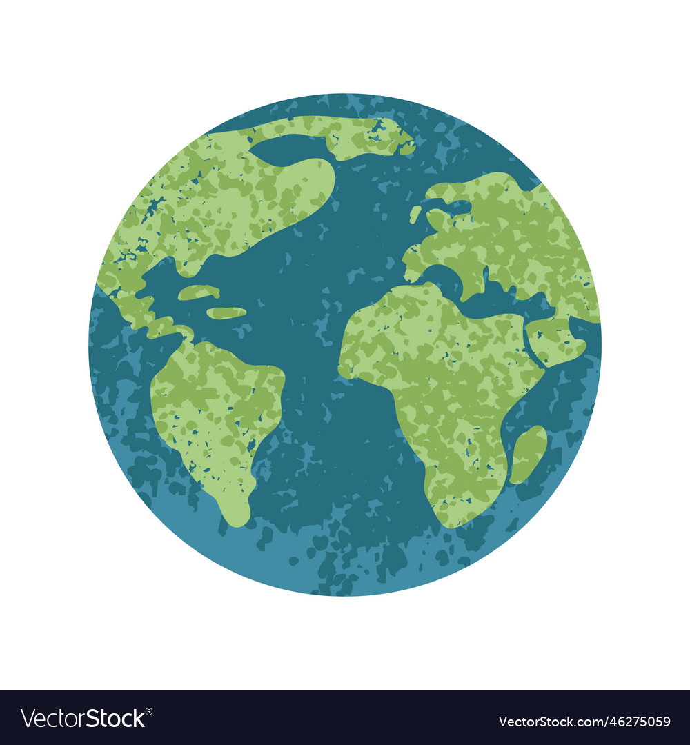 Earth planet Royalty Free Vector Image - VectorStock