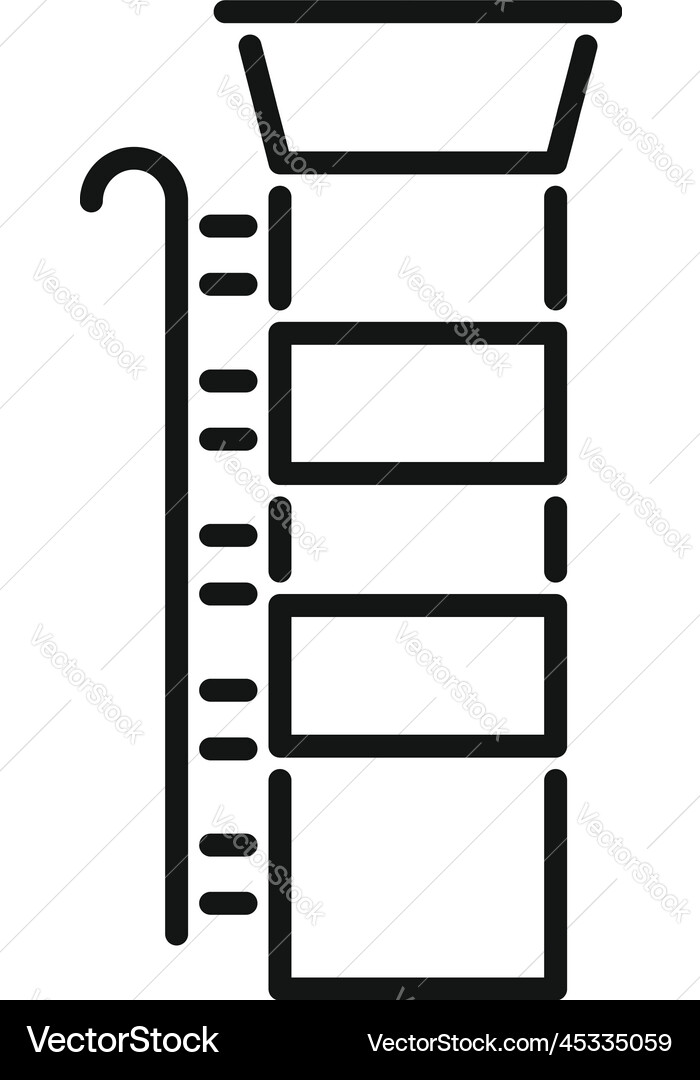 Stack chimney icon outline smoke Royalty Free Vector Image