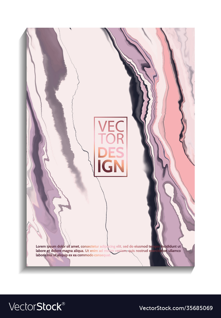 Abstract painting can be used as a trendy pink Vector Image