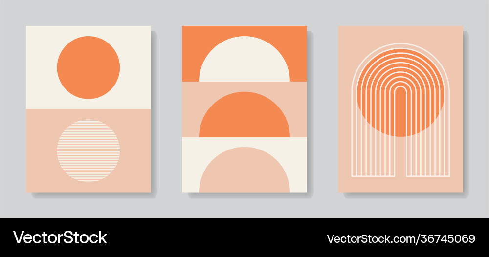 Modern poster art abstract wall art digital Vector Image