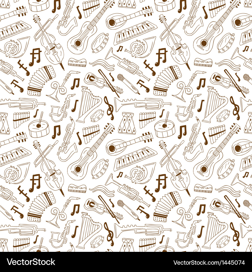 Jazz - seamless background Royalty Free Vector Image