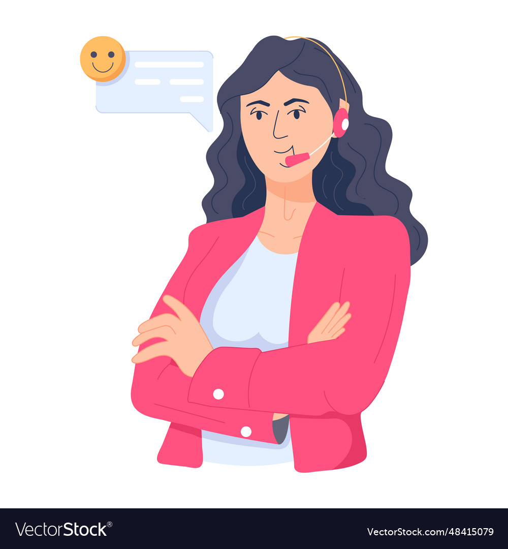 Customer representative Royalty Free Vector Image