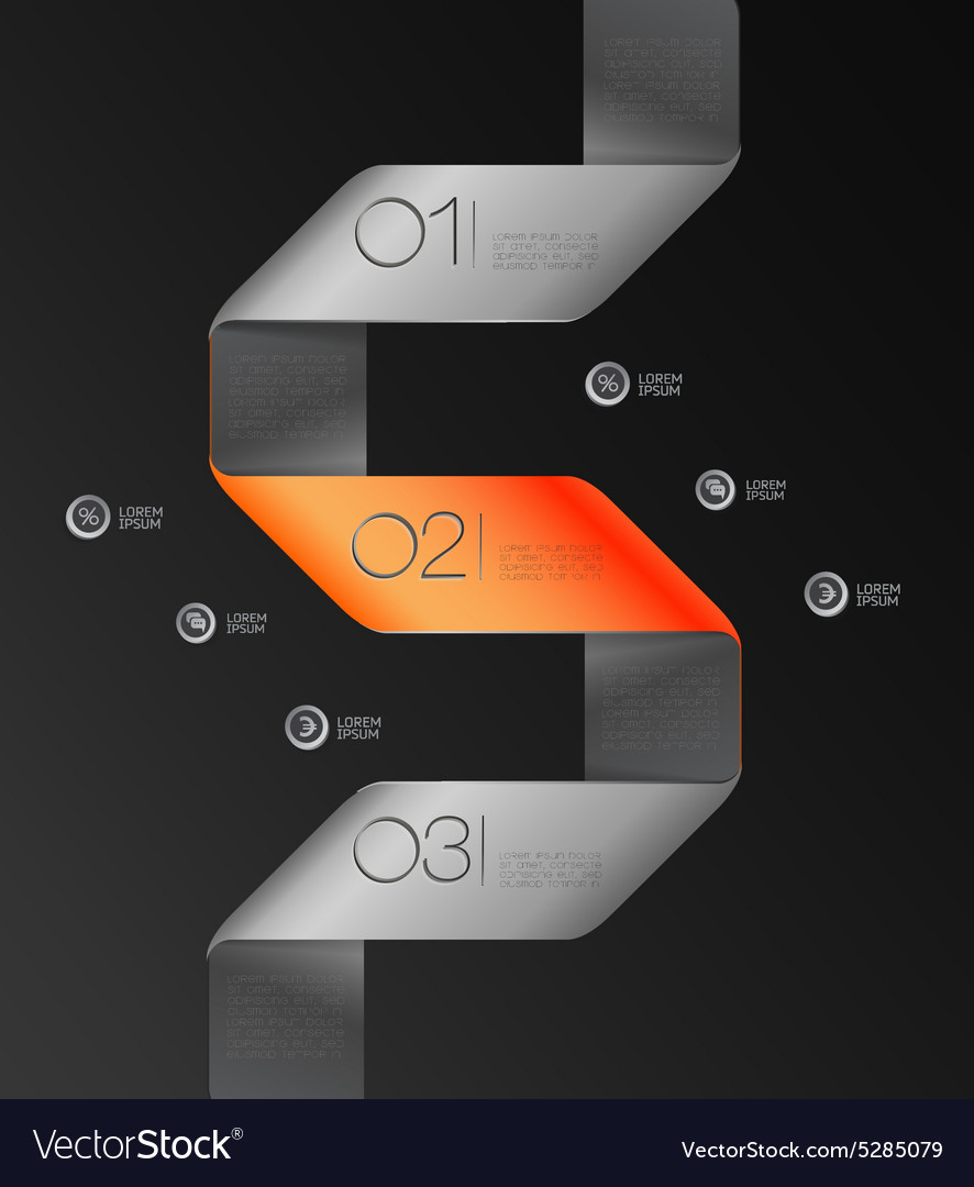 Design elements for options Royalty Free Vector Image