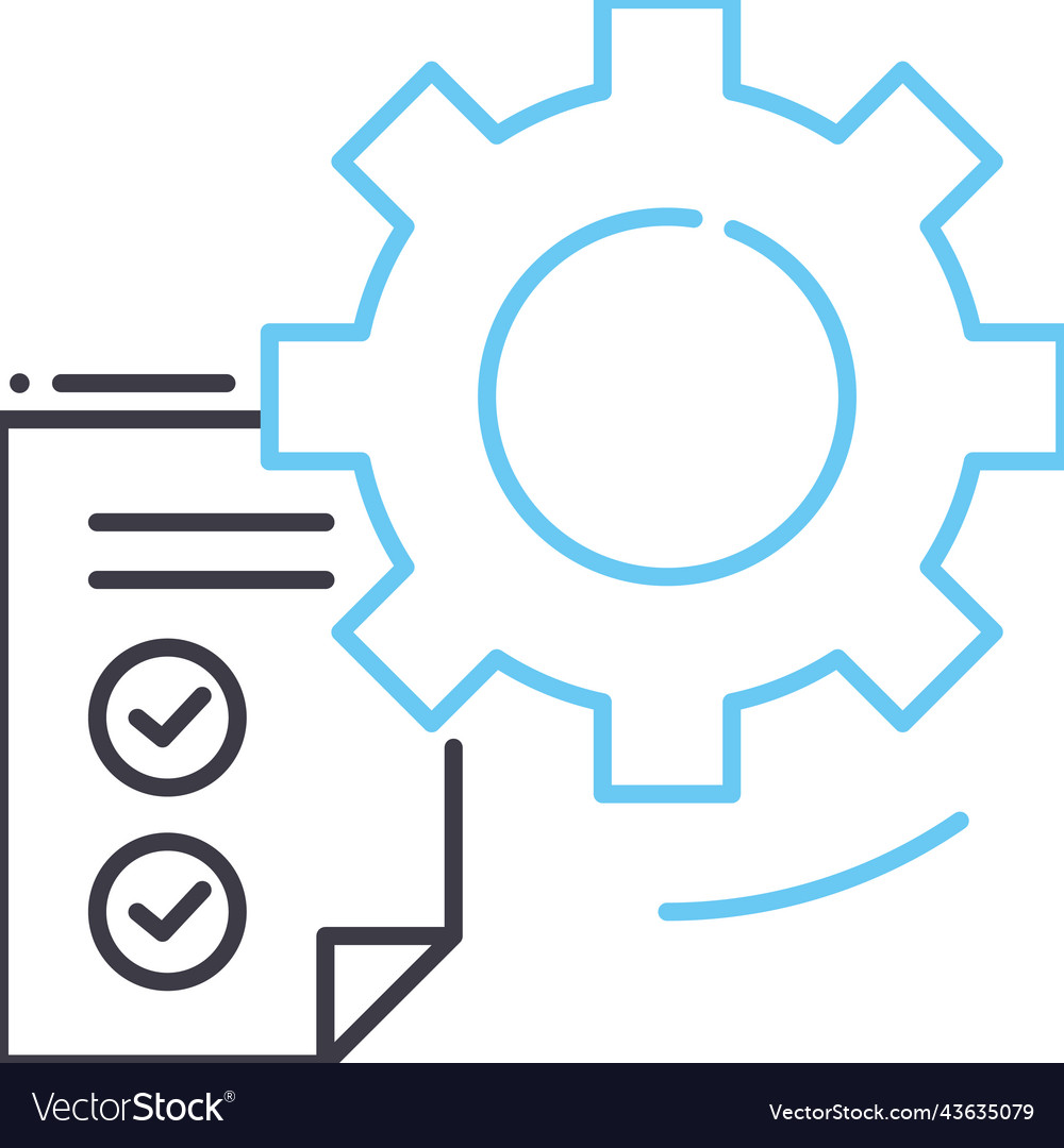 Evaluation line icon outline symbol Royalty Free Vector Evaluation line icon outline symbol Royalty Free Vector