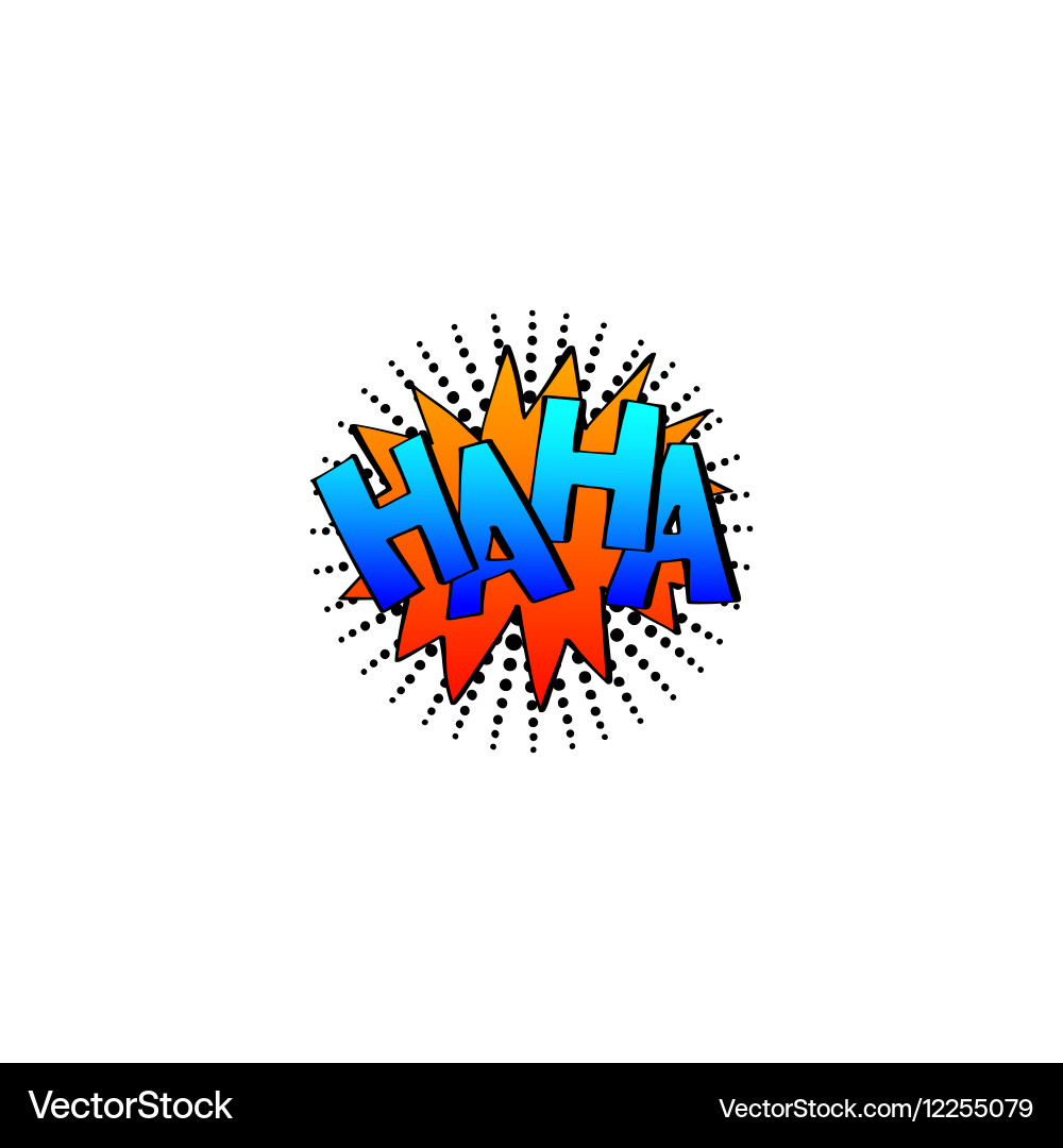 Multicolored comic sound effects in pop art style Vector Image