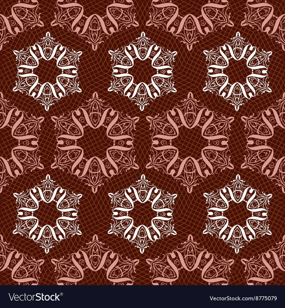 Seamless ornament pattern tile Royalty Free Vector Image