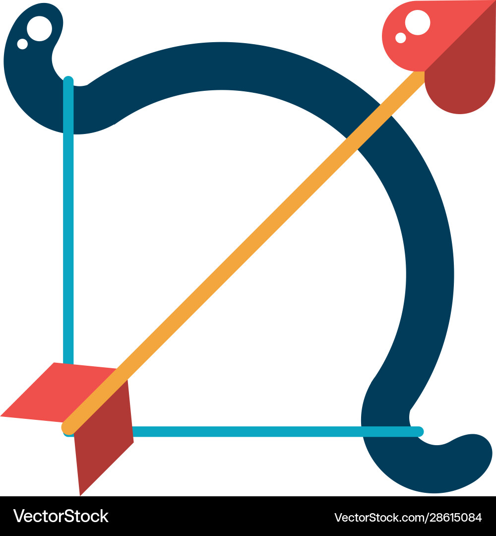 Arch with arrow isolated icon Royalty Free Vector Image