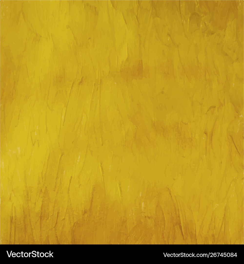 Gold texture paint stain hand drawn brush stroke Vector Image