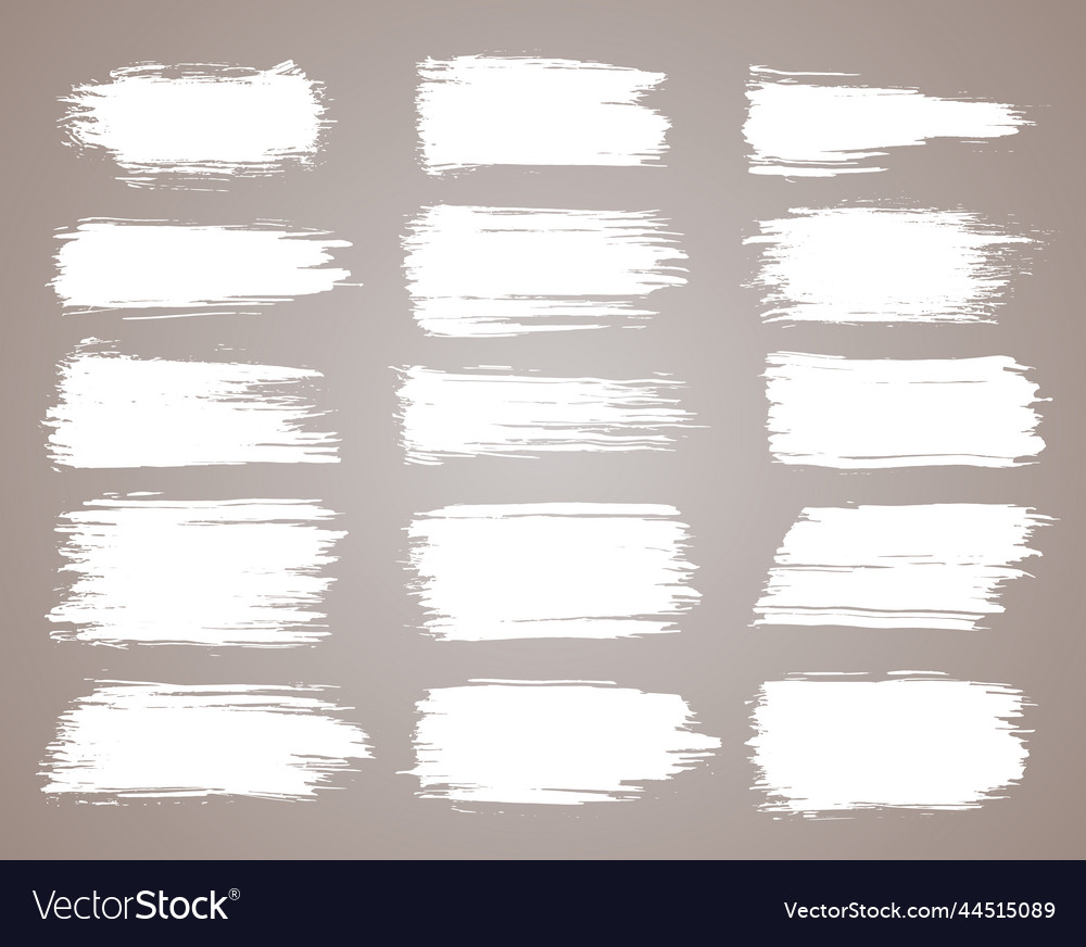 Paint brush white ink grunge brush strokes Vector Image Paint brush white ink grunge brush strokes Vector Image
