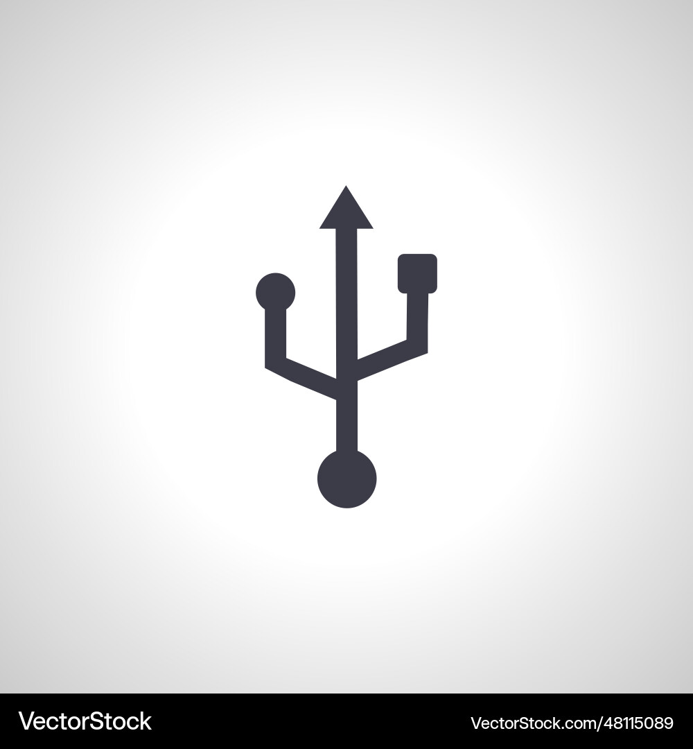 Usb sign cable icon Royalty Free Vector Image - VectorStock