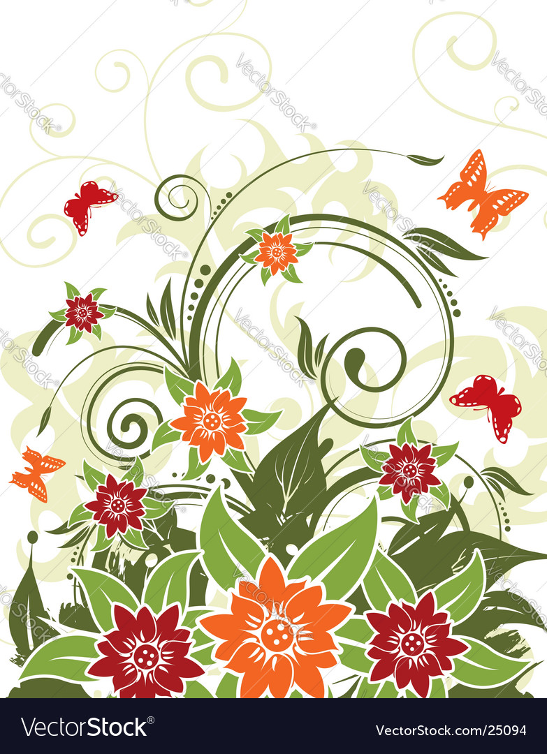 Background flower Royalty Free Vector Image - VectorStock