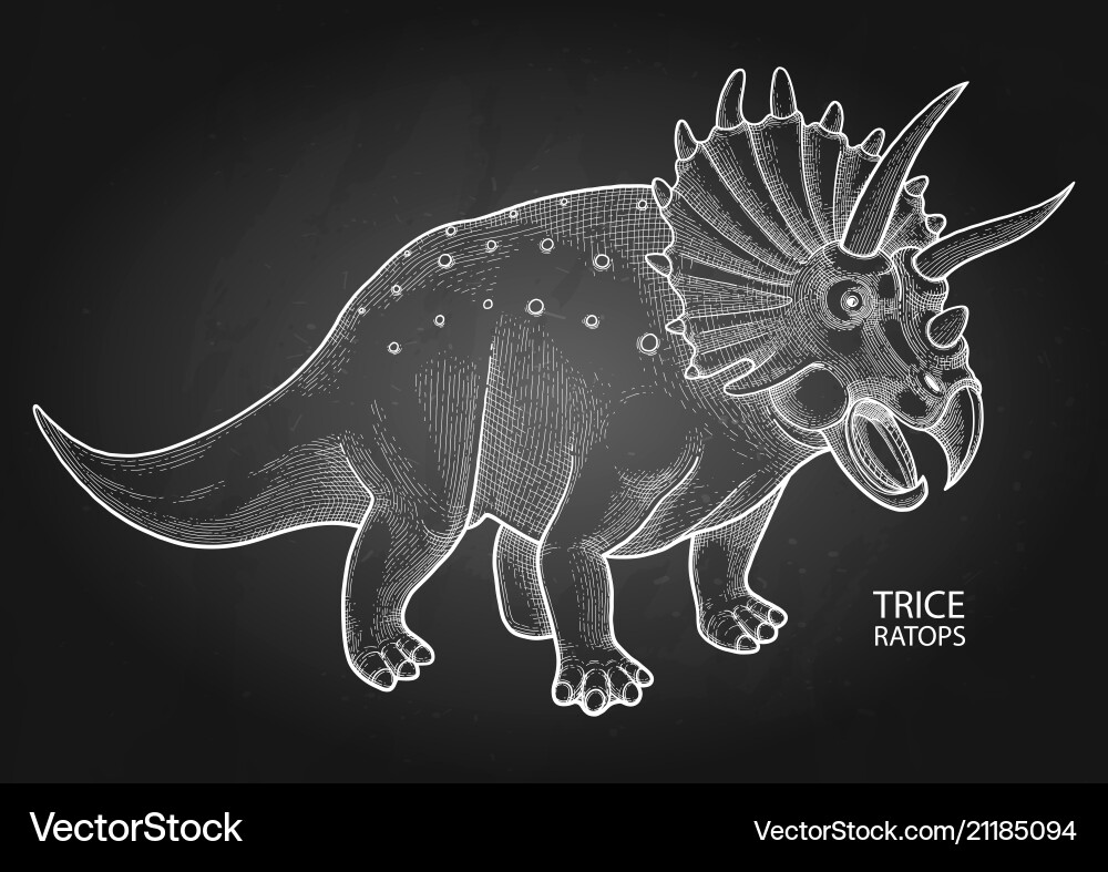 Realistic graphic dinosaur Royalty Free Vector Image