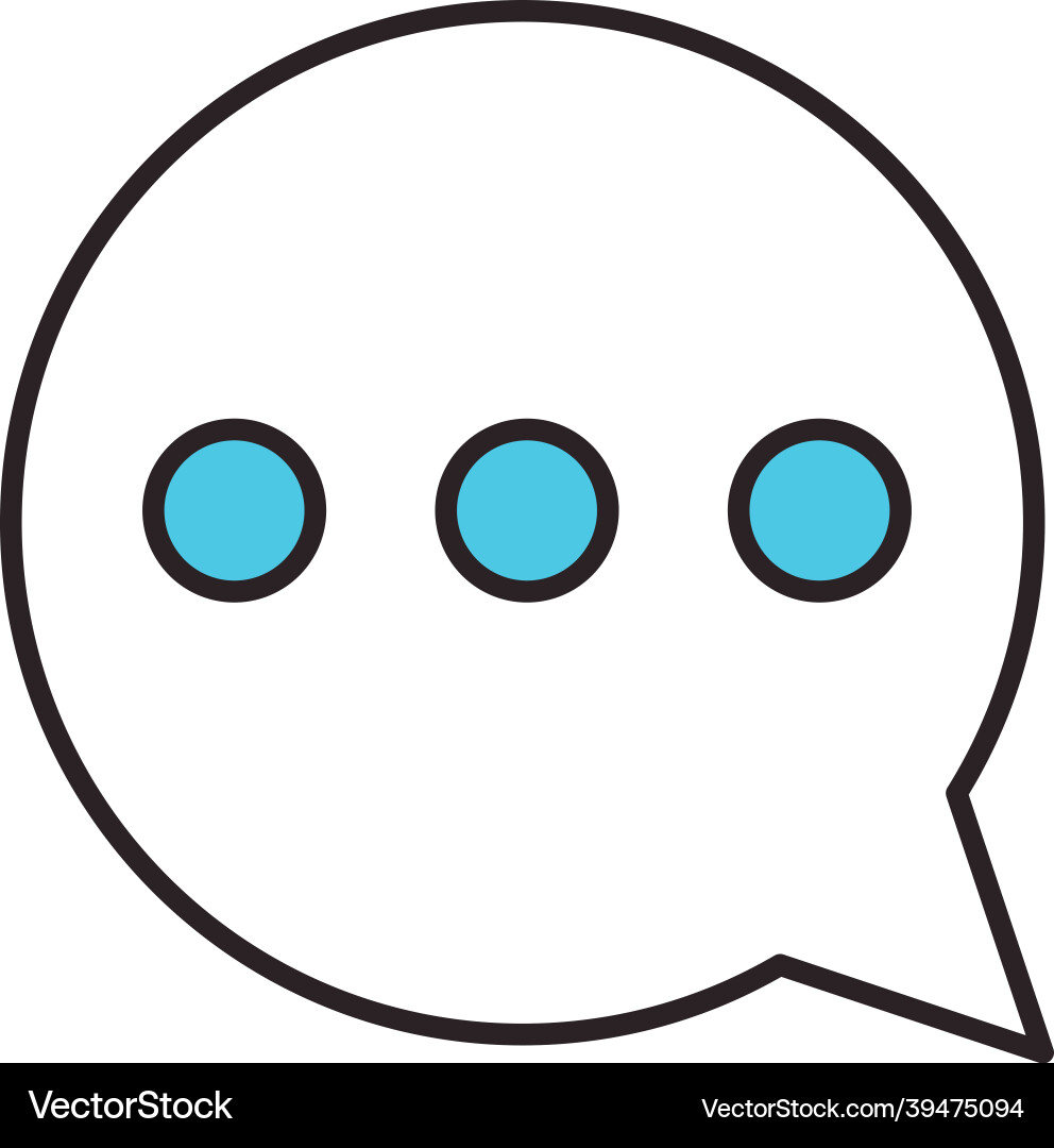 Speech bubble message Royalty Free Vector Image