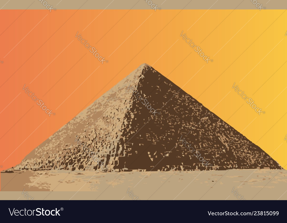 Great pyramid Royalty Free Vector Image - VectorStock