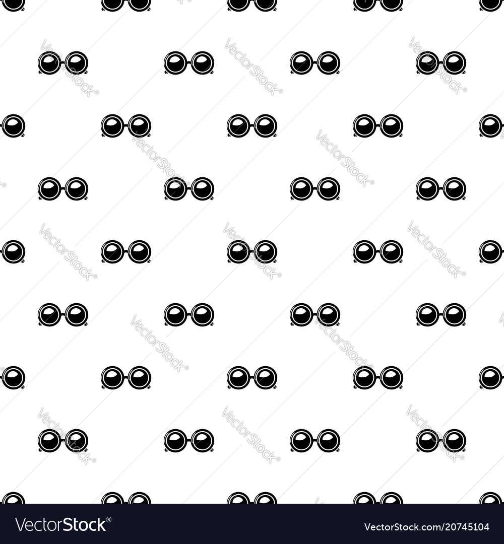 Spectacles pattern seamless Royalty Free Vector Image