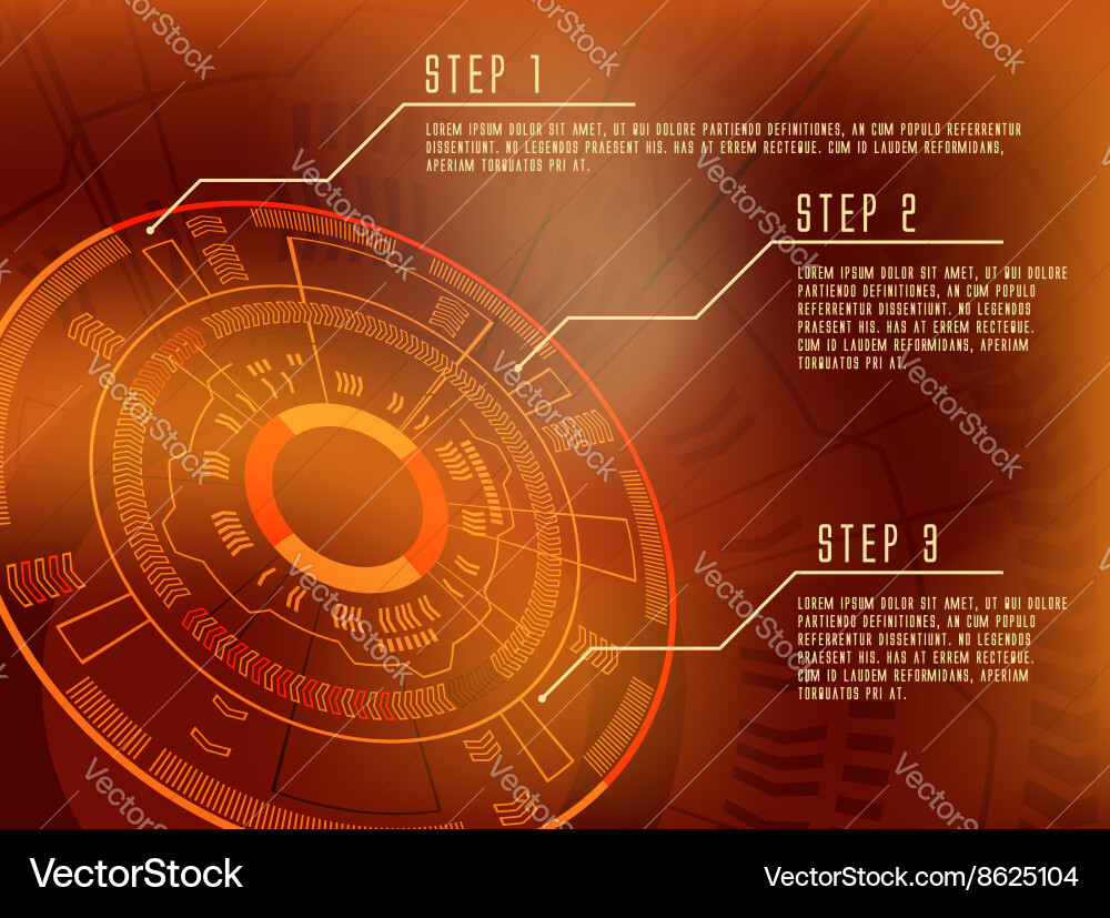 Technical template infographics Royalty Free Vector Image