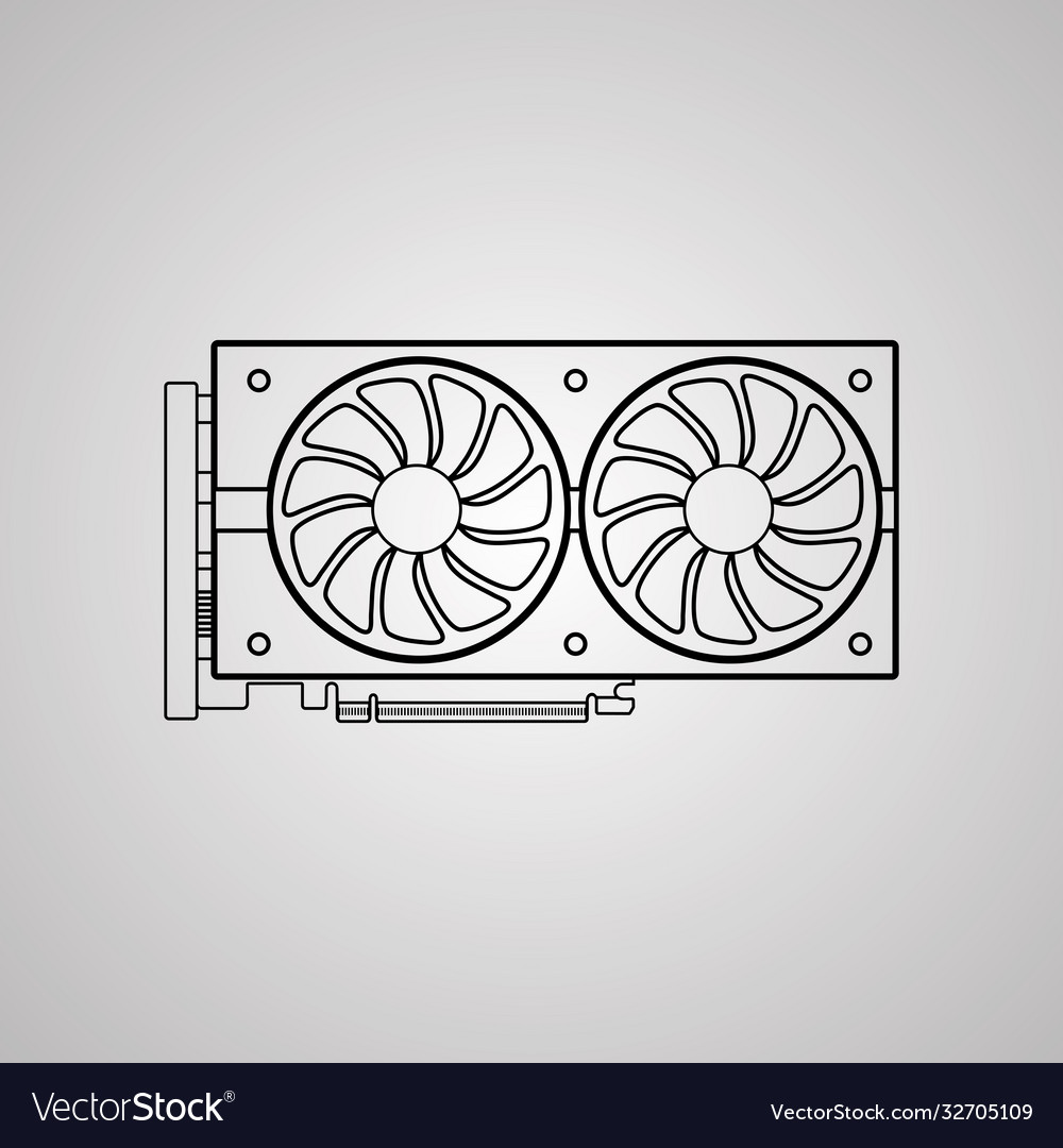 Gpu icon graphics processing unit Royalty Free Vector Image Gpu icon graphics processing unit Royalty Free Vector Image