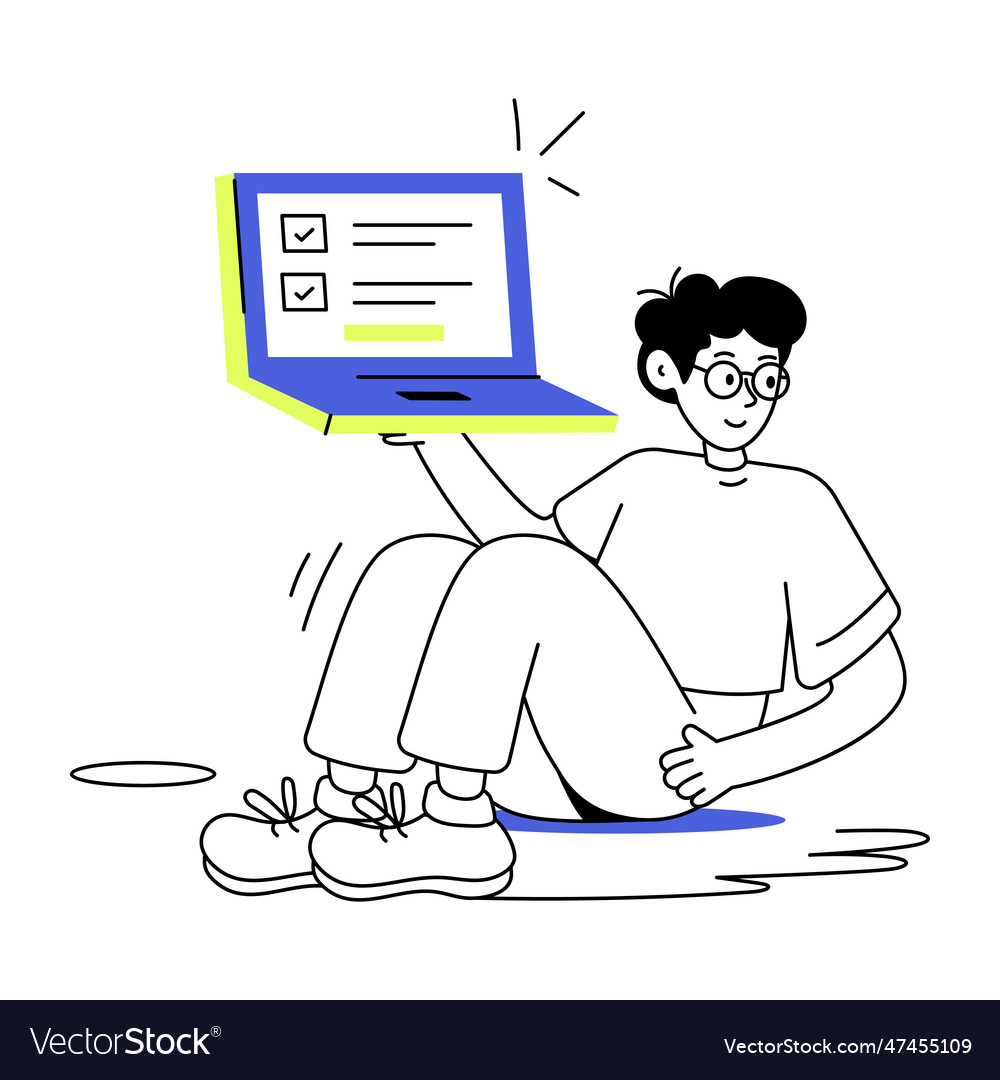 Online task Royalty Free Vector Image - VectorStock