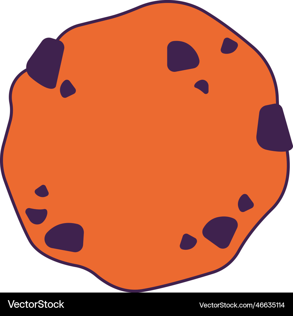 Cracker with chocolate Royalty Free Vector Image