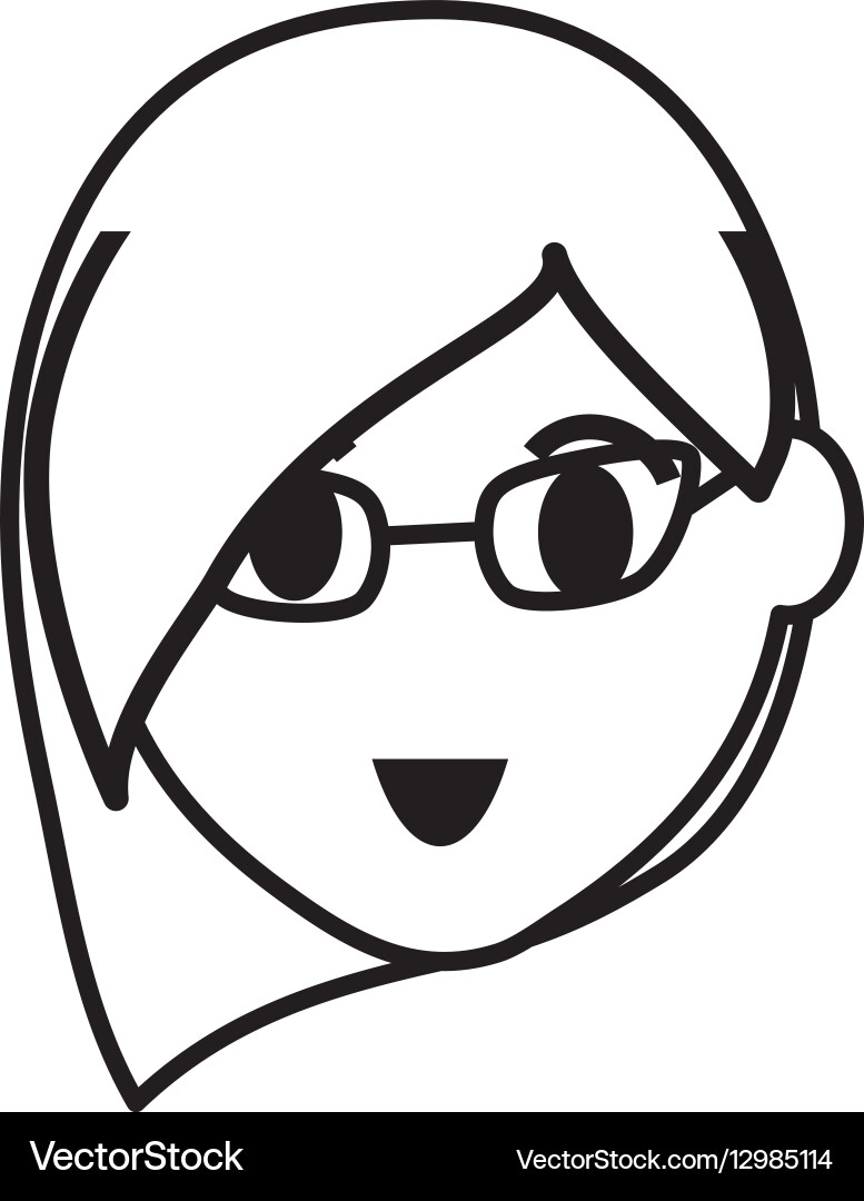 Woman face cartoon Royalty Free Vector Image - VectorStock