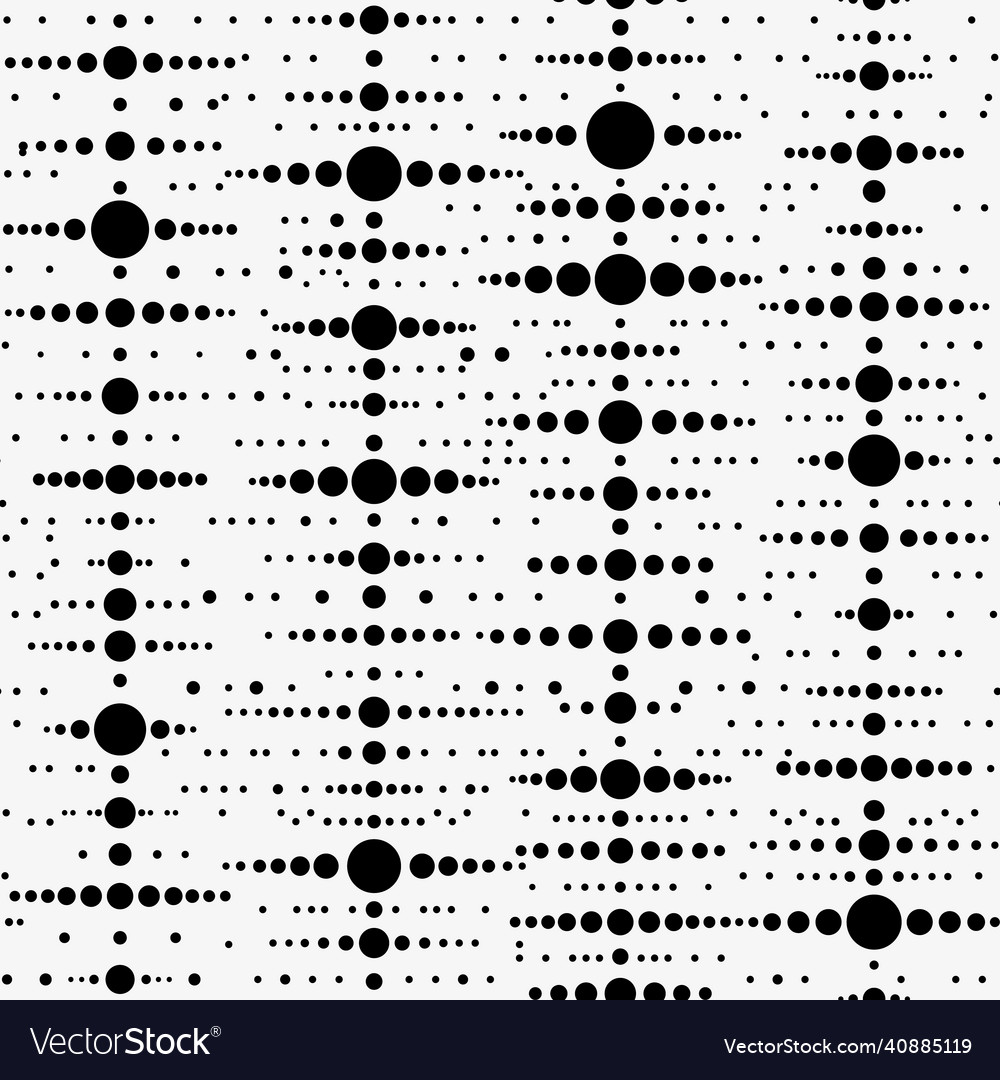 Monochrome Circle Seamless Pattern Royalty Free Vector Image