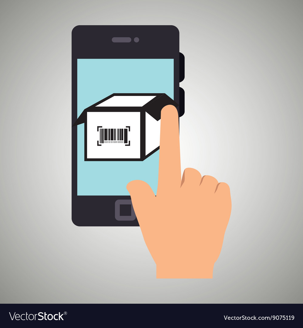 Product identification code design Royalty Free Vector Image