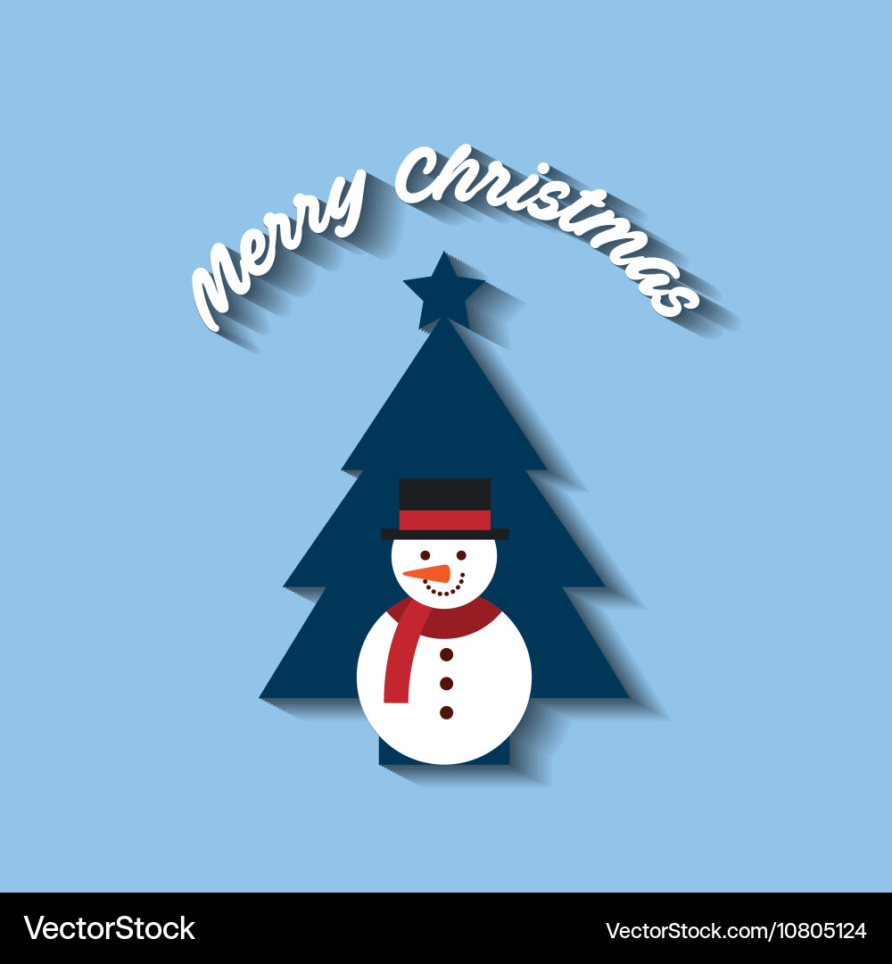 Merry christmas tree icon Royalty Free Vector Image