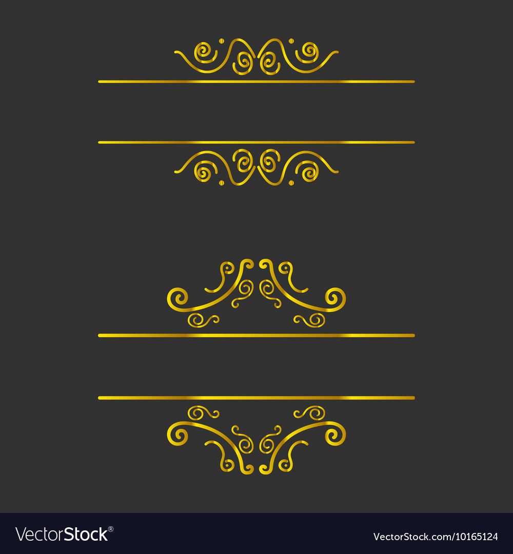 Vignette frames set Royalty Free Vector Image - VectorStock