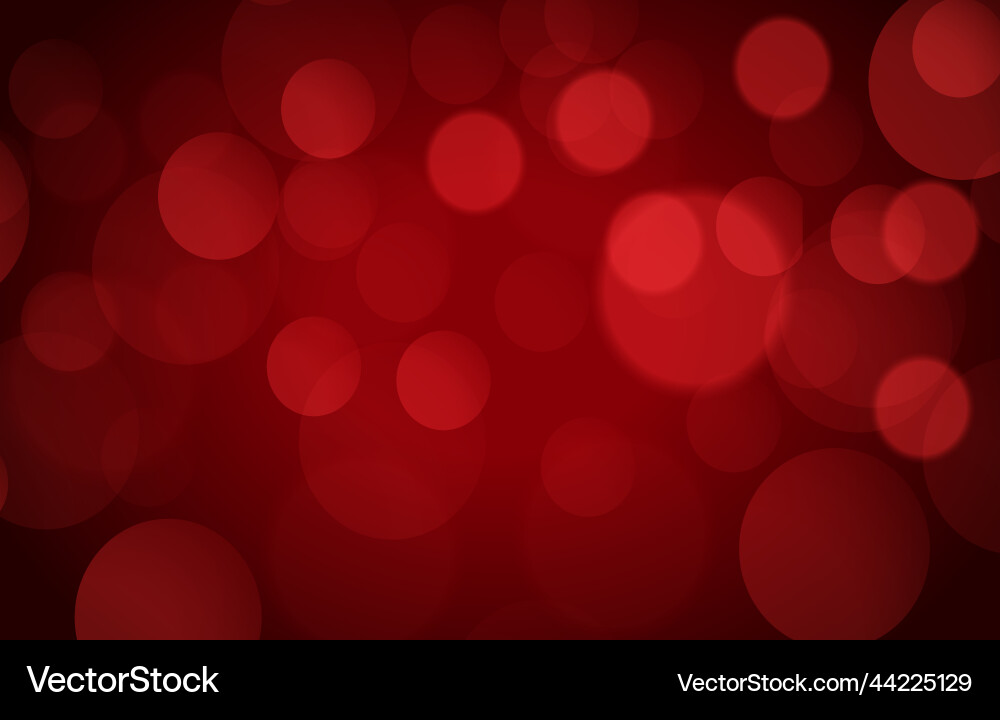 Beautiful bokeh red background Royalty Free Vector Image