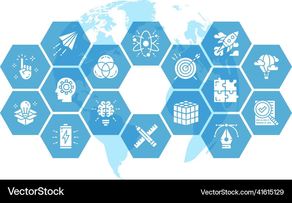 Creative thin icons Royalty Free Vector Image - VectorStock