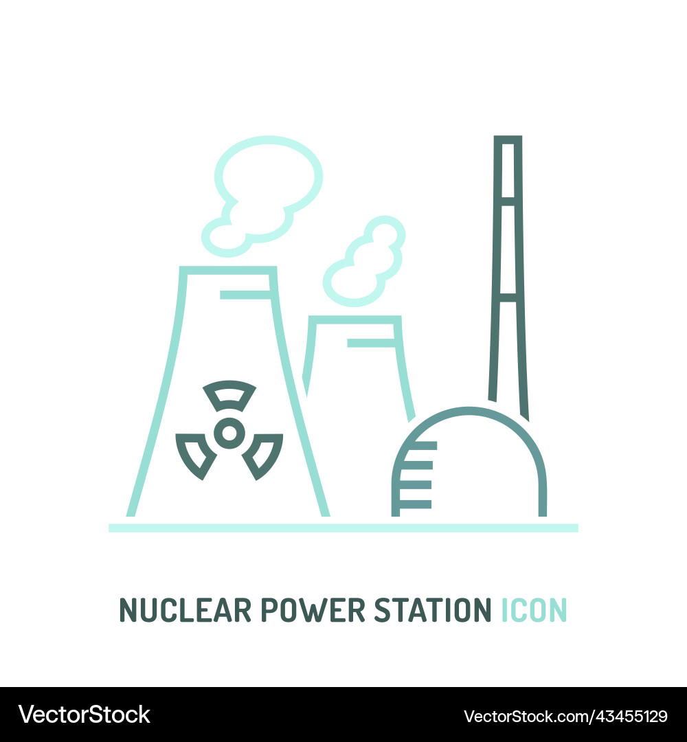 Power station icon editable Royalty Free Vector Image