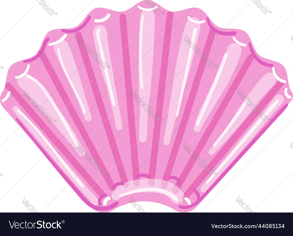 Inflatable shell icon cartoon summer float Vector Image