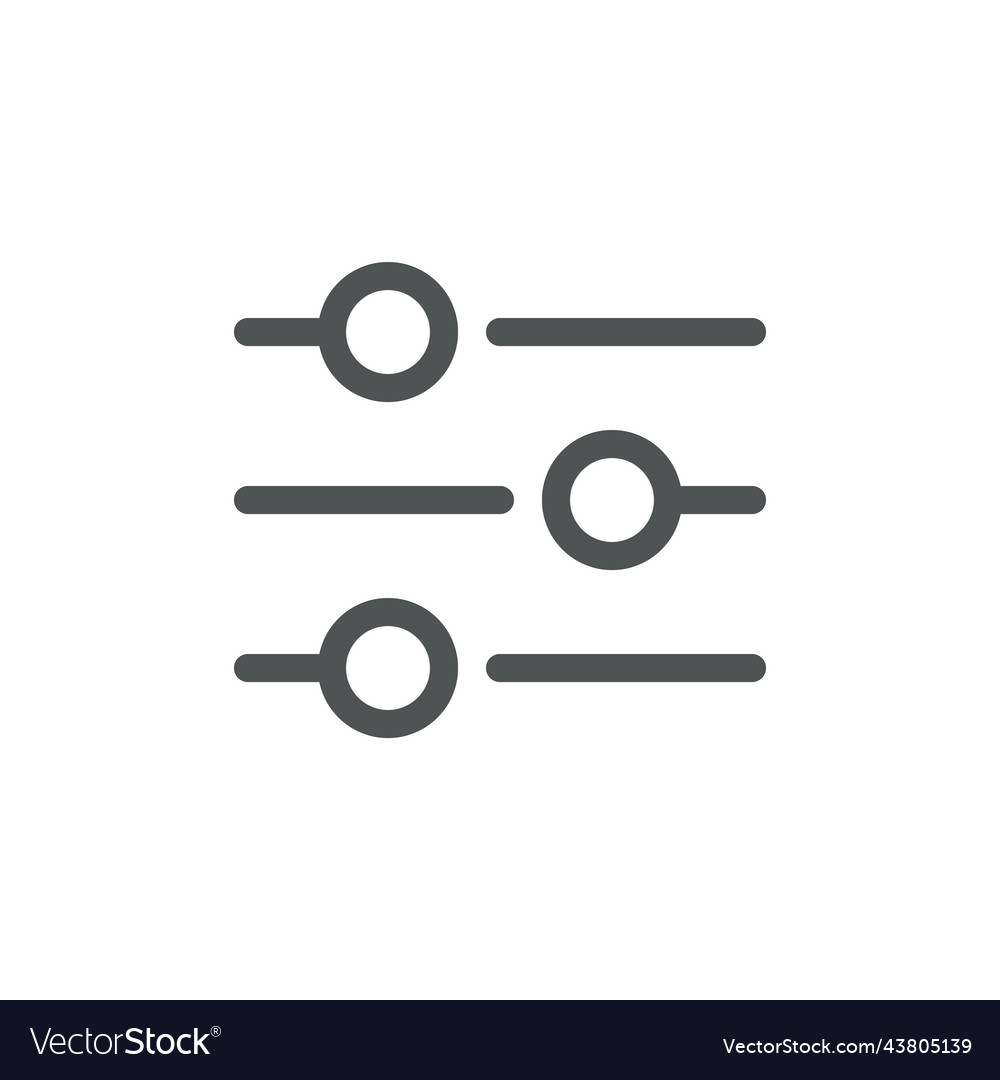 Adjustments Flat Color Ui Icon Royalty Free Vector Image 