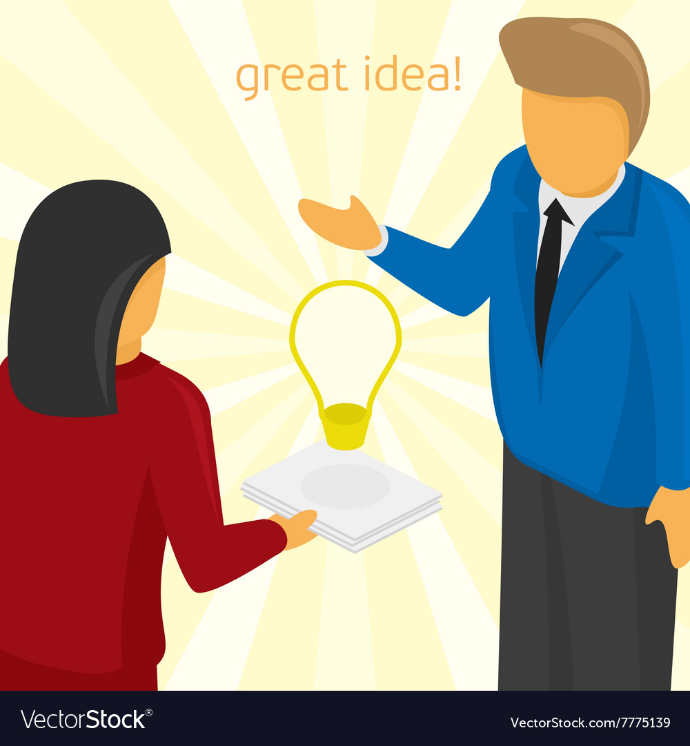 Creative idea Royalty Free Vector Image - VectorStock