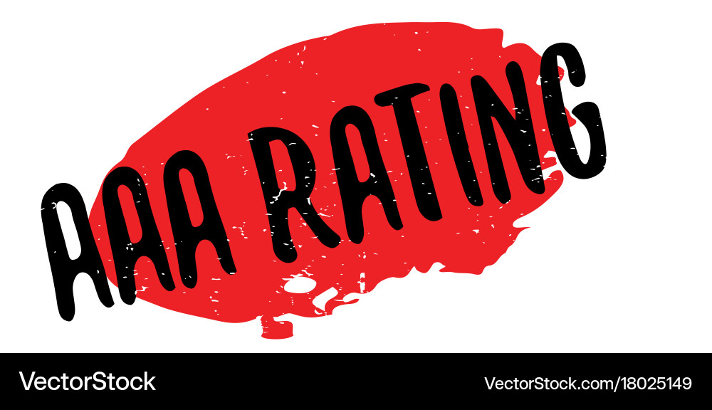 Aaa rating rubber stamp Royalty Free Vector Image