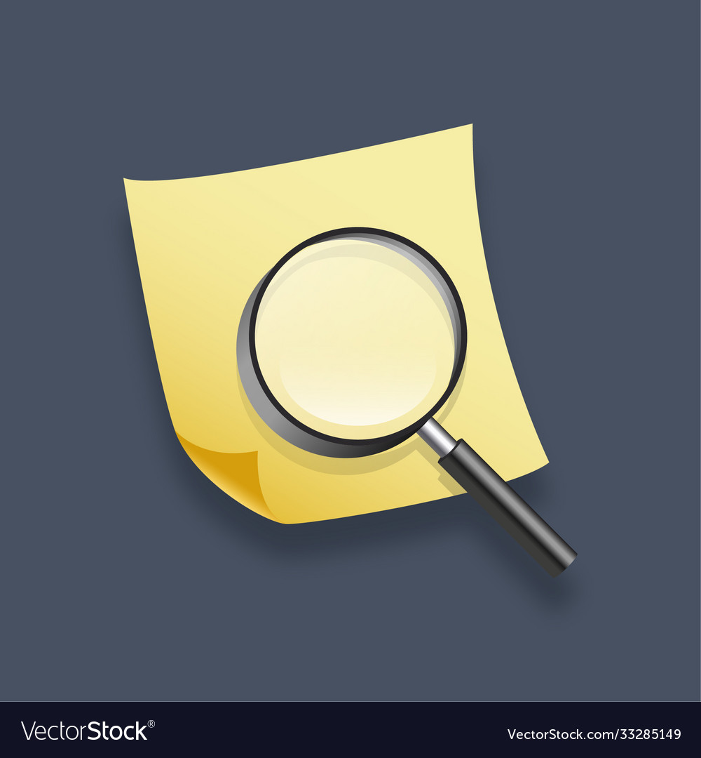 Document search Royalty Free Vector Image - VectorStock