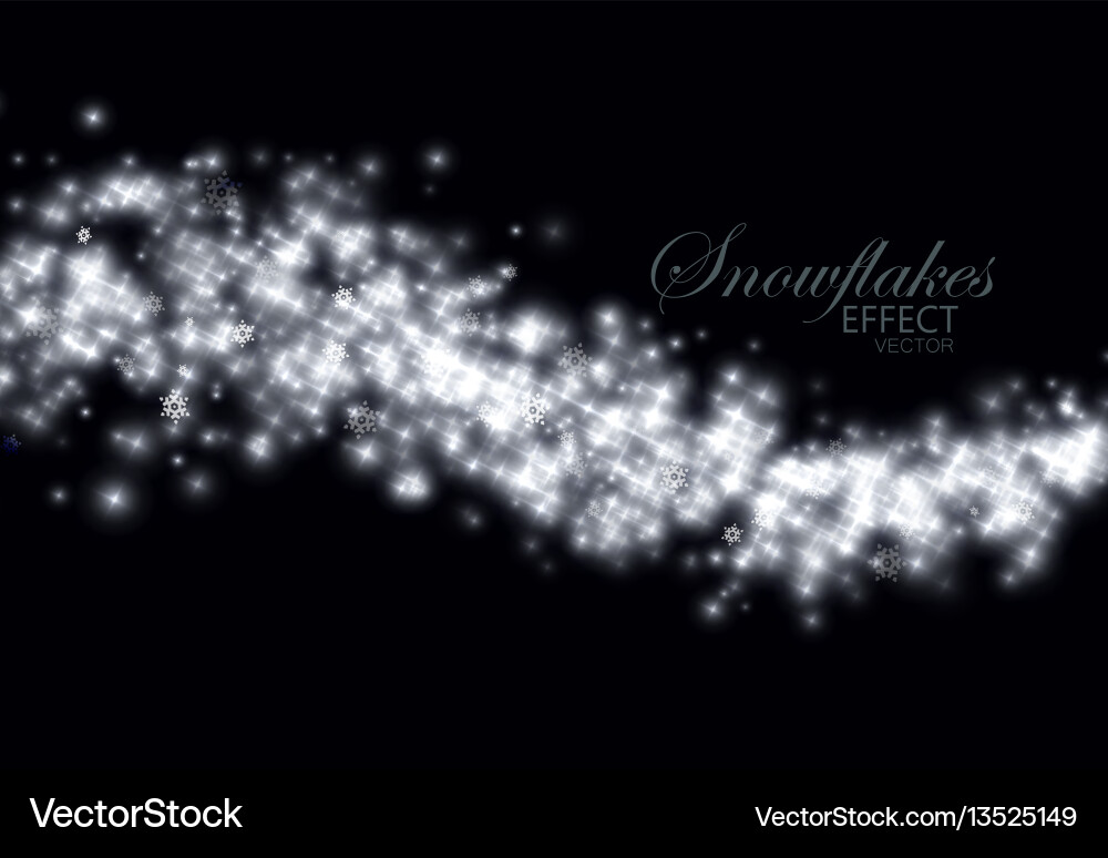 Glittering stream sparkles Royalty Free Vector Image