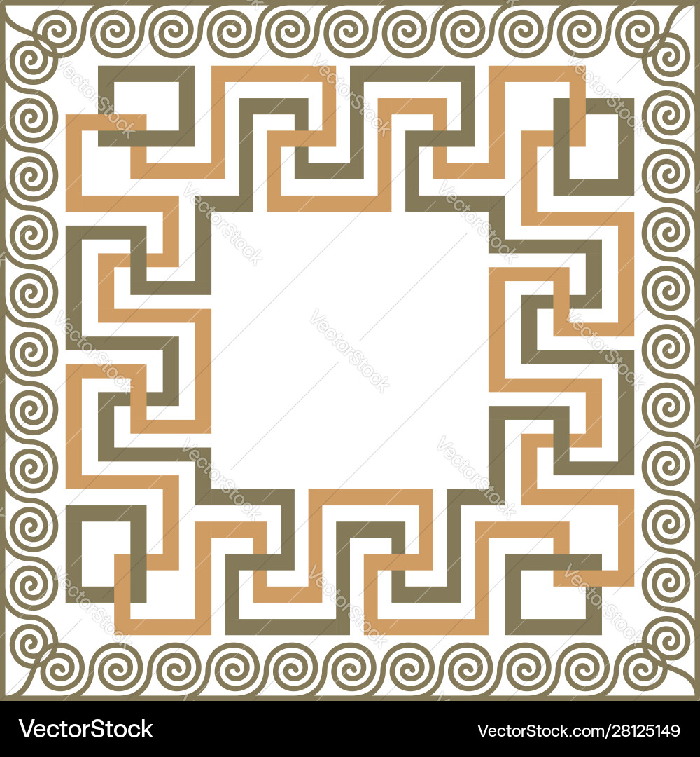 Greek ornament meander Royalty Free Vector Image