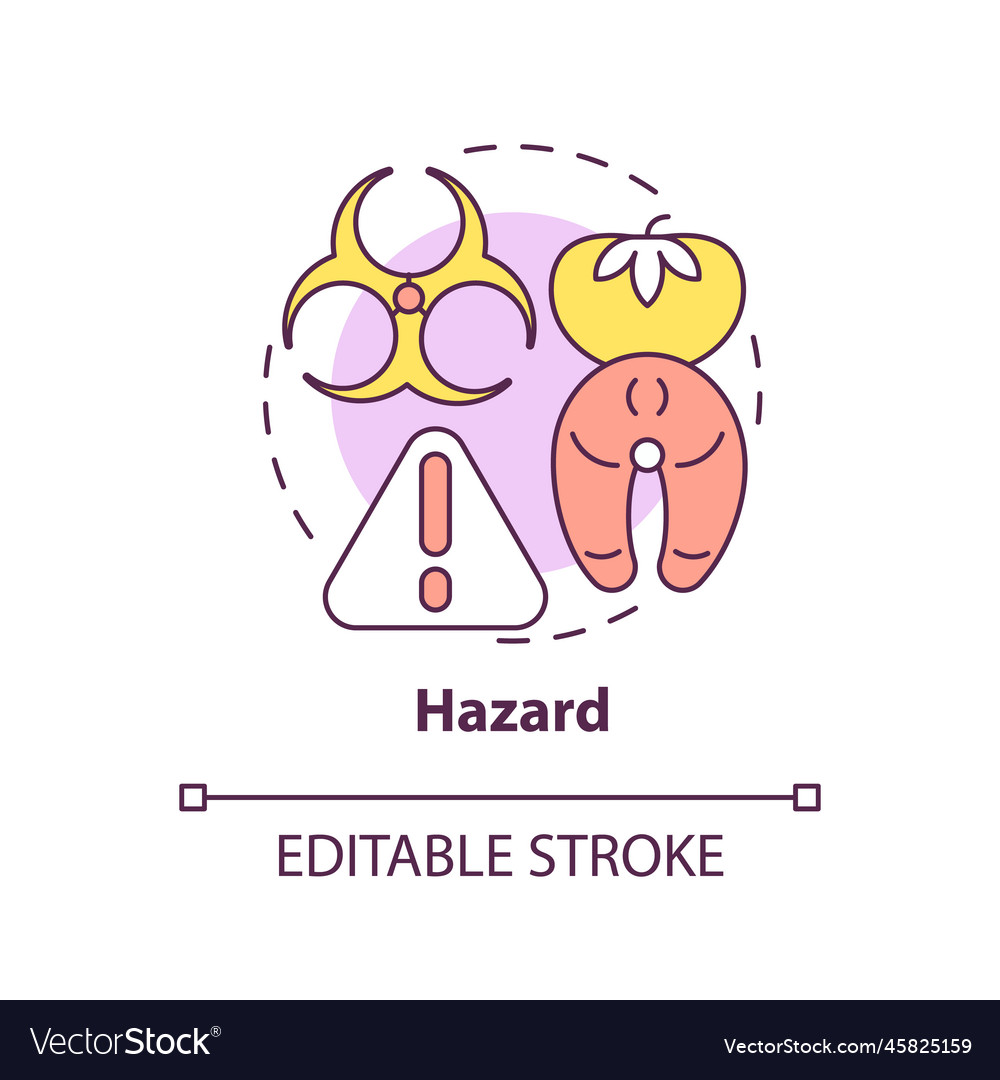 Hazard concept icon Royalty Free Vector Image - VectorStock Hazard concept icon Royalty Free Vector Image - VectorStock